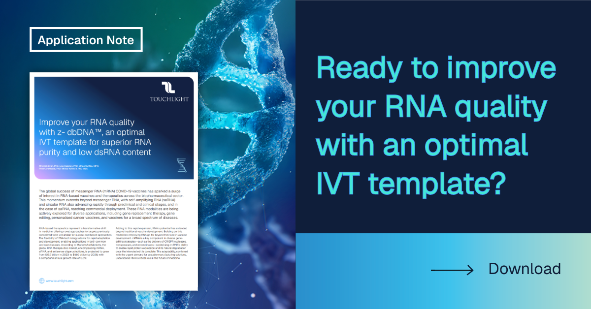 Improve your RNA quality with z- dbDNA™, an optimal IVT template for ...